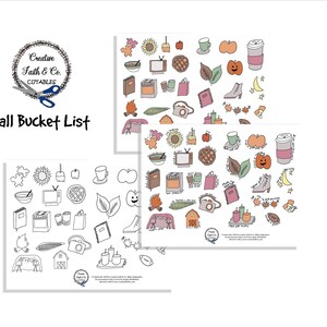 Fall Bucket List Printable | Fall Doodles | Fall Coloring Page ...