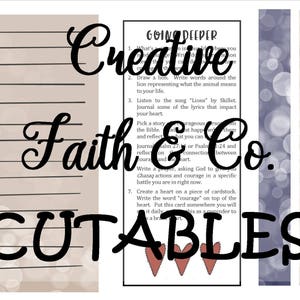 Bible Journaling Printable Devotion Kit - Courageous (creative Faith ...