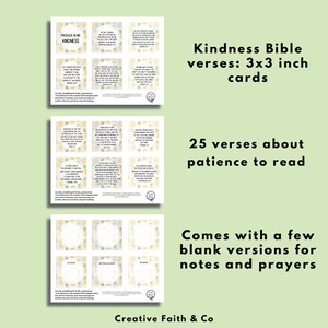 Fruit of the Spirit KINDNESS Printable Verse Cards 3x3 Inches | Produce ...