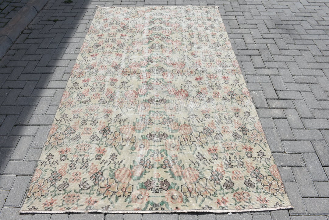 Beige Oriental Rugs, 4.9x8.3 Ft Large Rugs, Turkish Rug, Rugs for ...