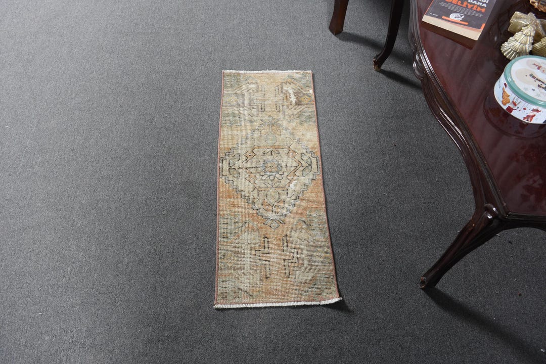 Vintage Rug, 1x3 Small Rugs, Turkish Rug, Oushak Rug, Rugs for Entry ...