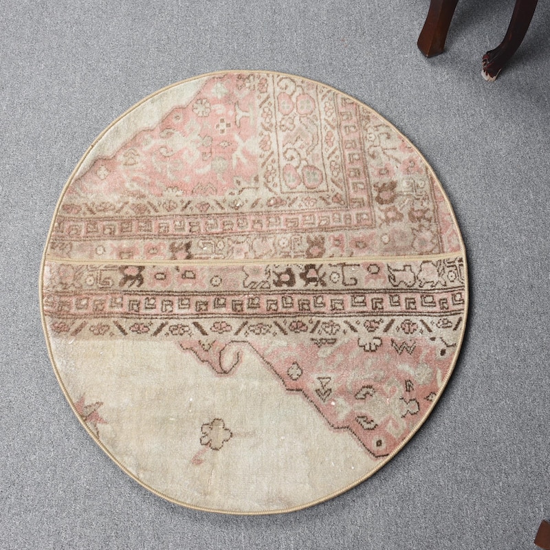 Small Round Pink Rugs - Etsy