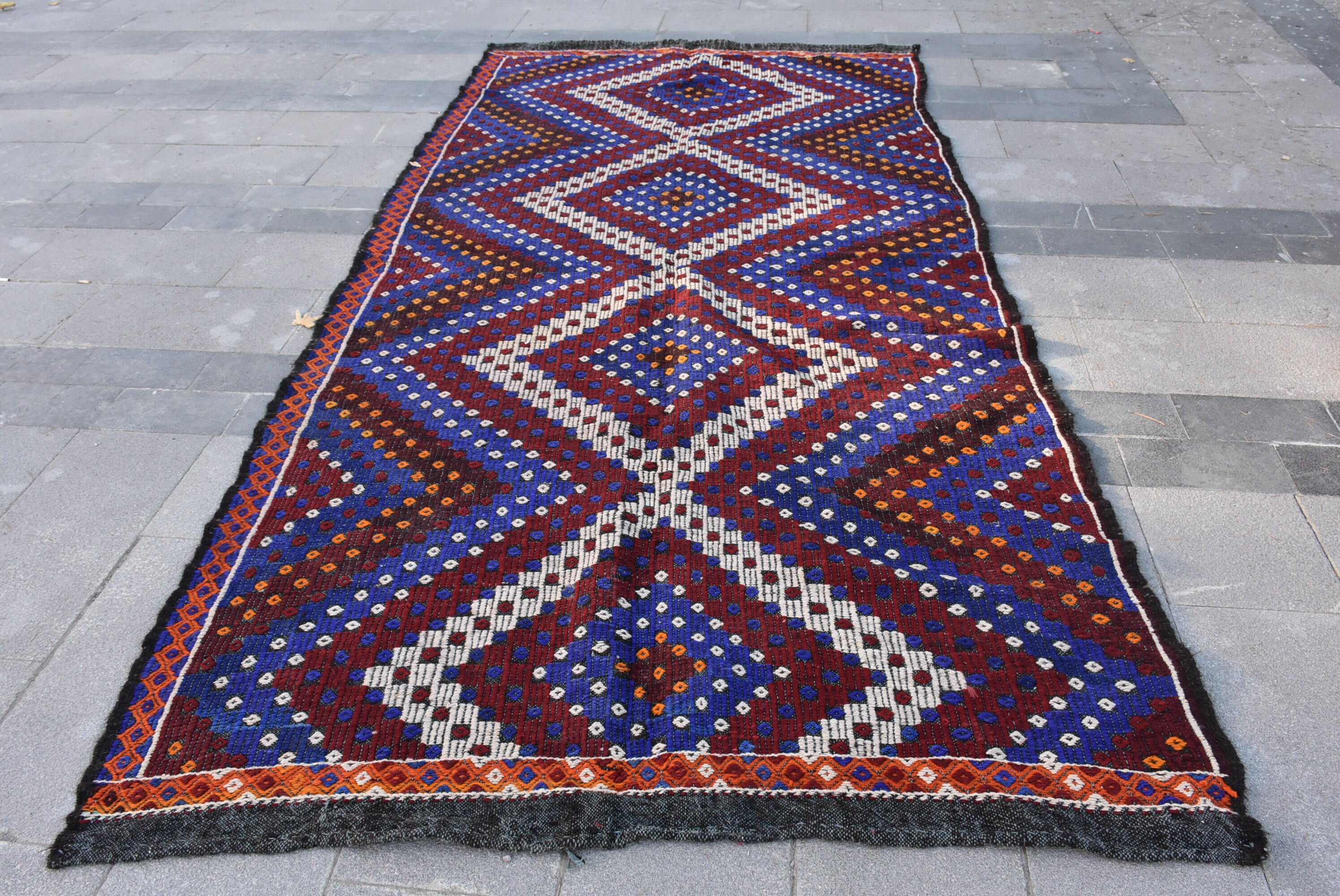 Turkish Kilim Anatolian Kilim, Moroccan Kilim, Large Kilim, Runner ...