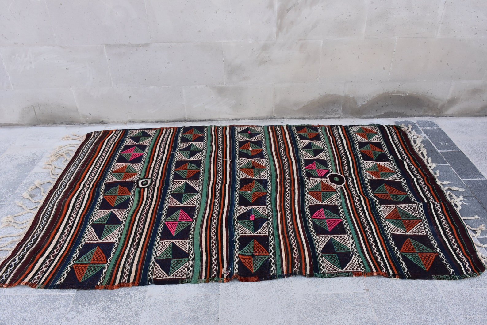 Free Shipping Turkish Kilim Colorful Kilim Handmade Kilim - Etsy