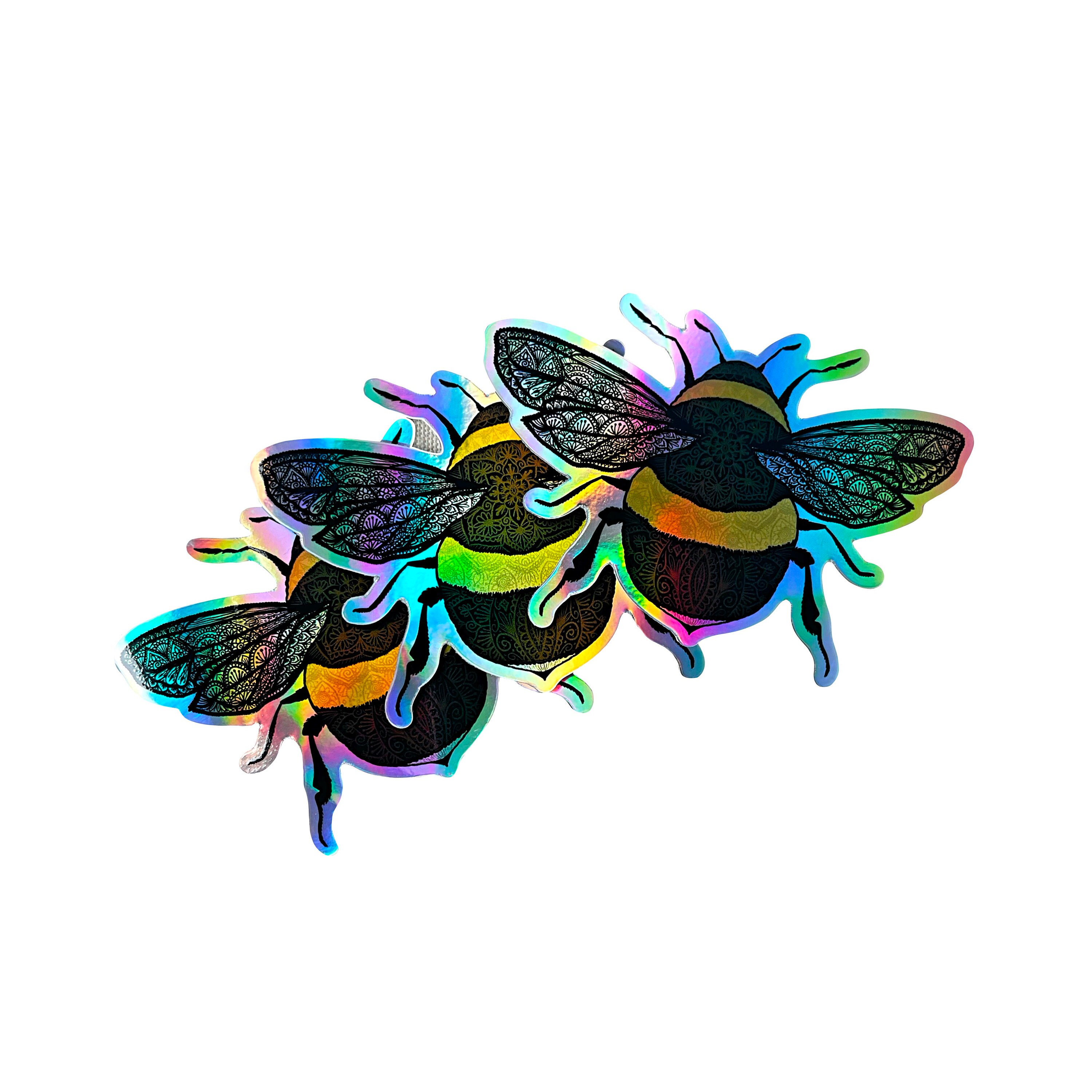 Holographic Bumblebee Sticker bee | Etsy