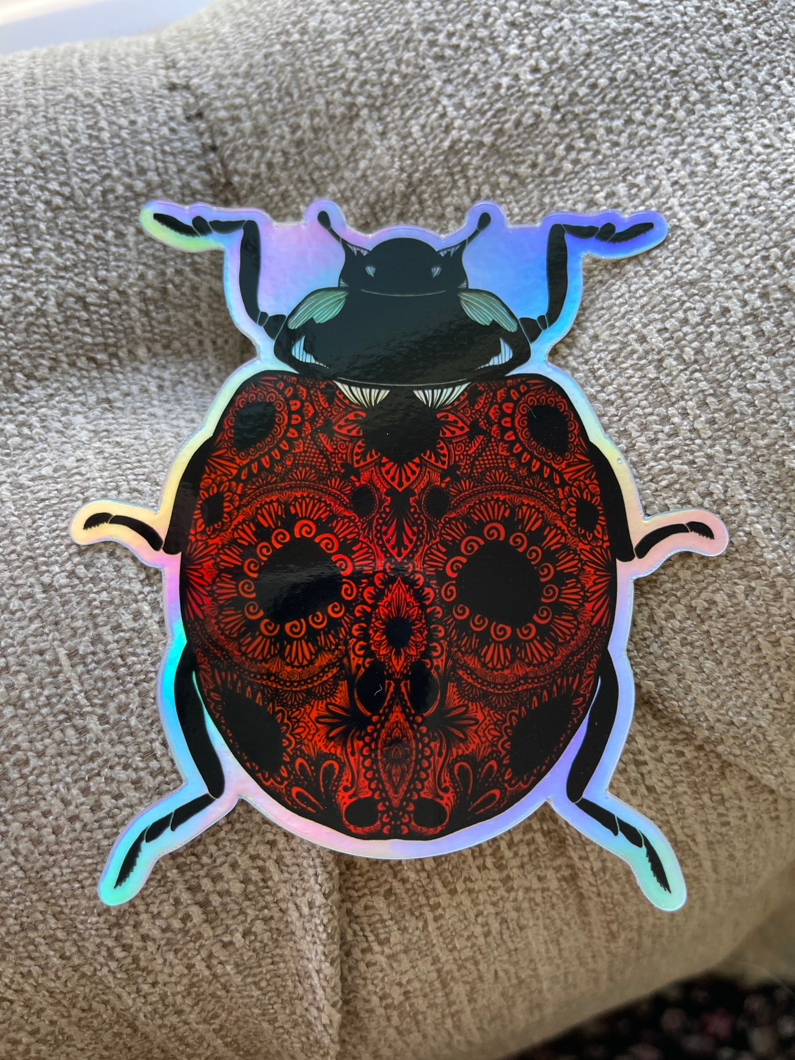 Ladybug Sticker holographic Adorable Ladybugs - Etsy