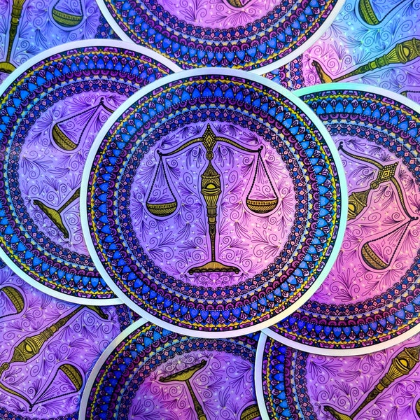 Libra Sticker - Etsy