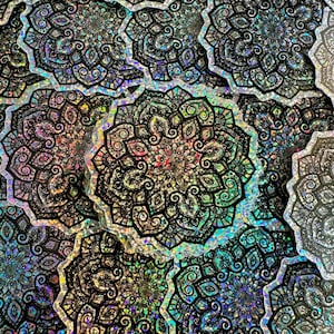 Dazzling Glitter Mandala Sticker - Etsy
