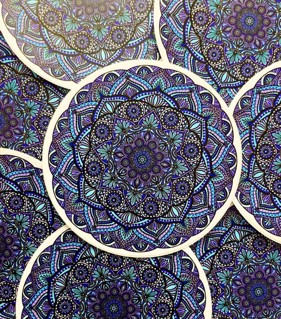 Evil Eye Mandala Sticker | Etsy