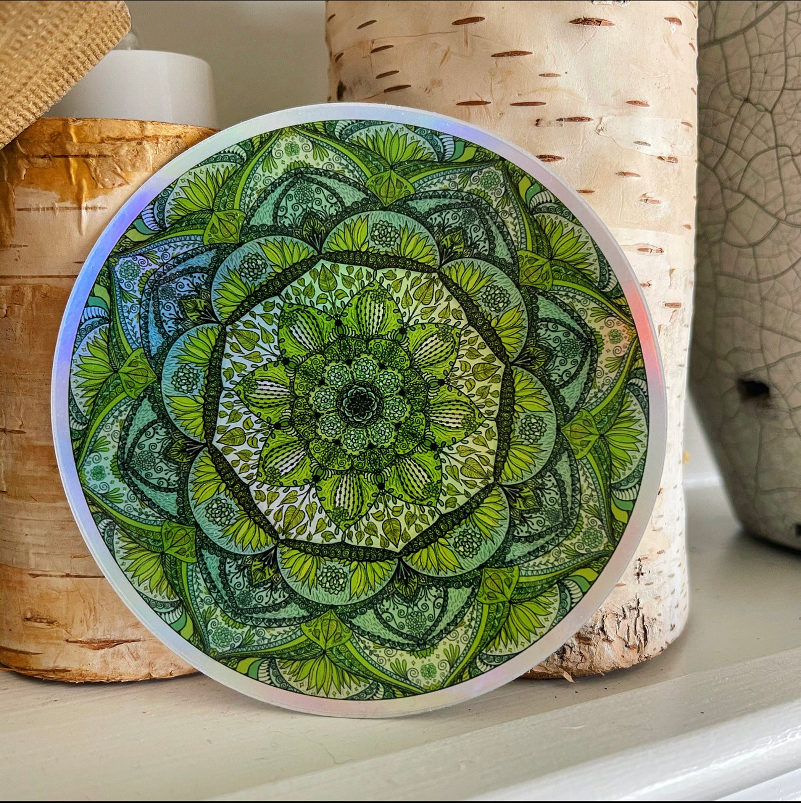 Beautiful Plant Mandala Sticker - Etsy