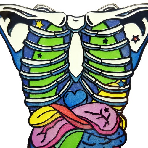Candy Gore Rib Cage and Guts Glow in the Dark 2 - Etsy