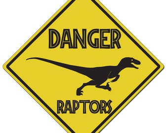 Dinosaur road sign | Etsy