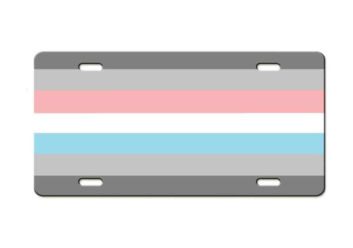 Demiflux Pride Flag LGBTQIA+ Vanity / License Plate - Made in the USA ...