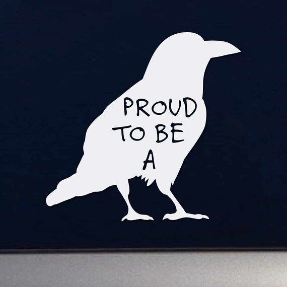 Proud to Be A Crow Raven Fursona Furry Fandom Indoor Outdoor | Etsy