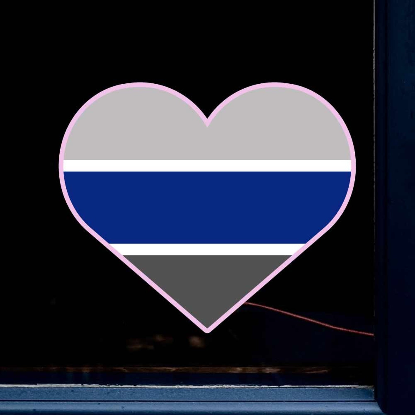 Greygender Heart LGBTQIA Pride Flag Full Color Static - Etsy