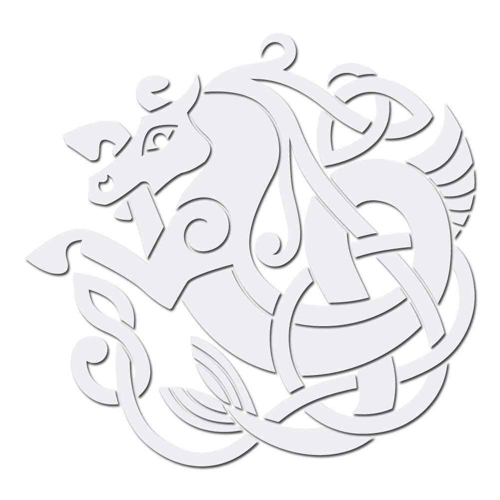 Celtic Knot Mythical Kelpie Vinyl Indoor Outdoor Decal | Etsy