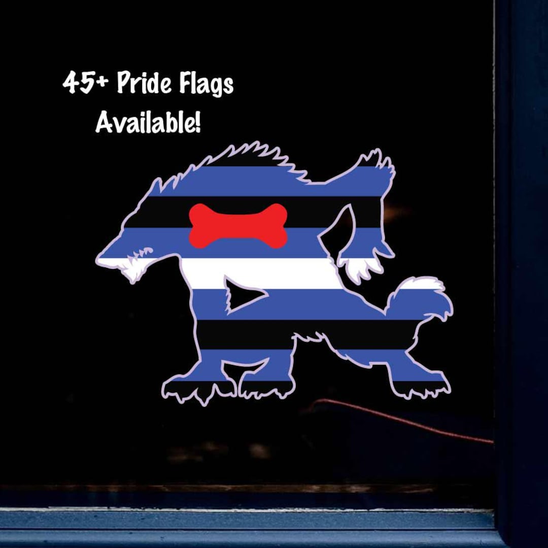 Pride Werewolf, Therian Silhouette LGBTQIA+ Pride, Multiple Flags and ...
