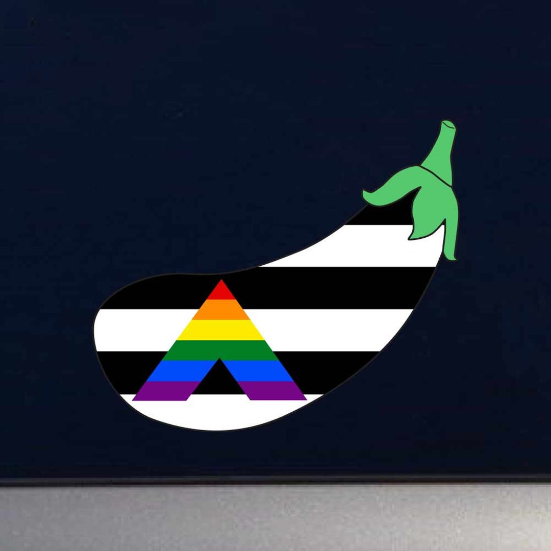 Ally Eggplant Dck Emoji Flag LGBTQ Pride Indoor Outdoor - Etsy