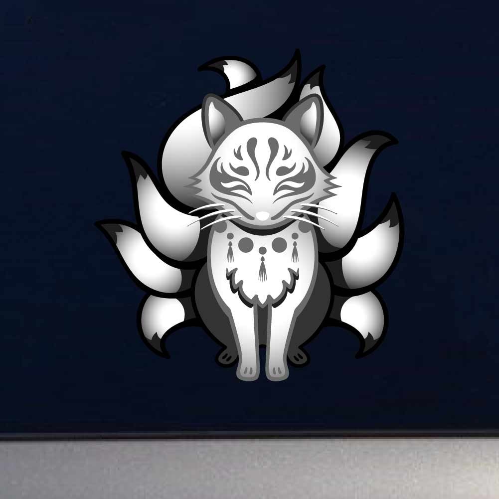 Handsome Japanese Kitsune Indoor Outdoor Vinyl Decal New | Etsy