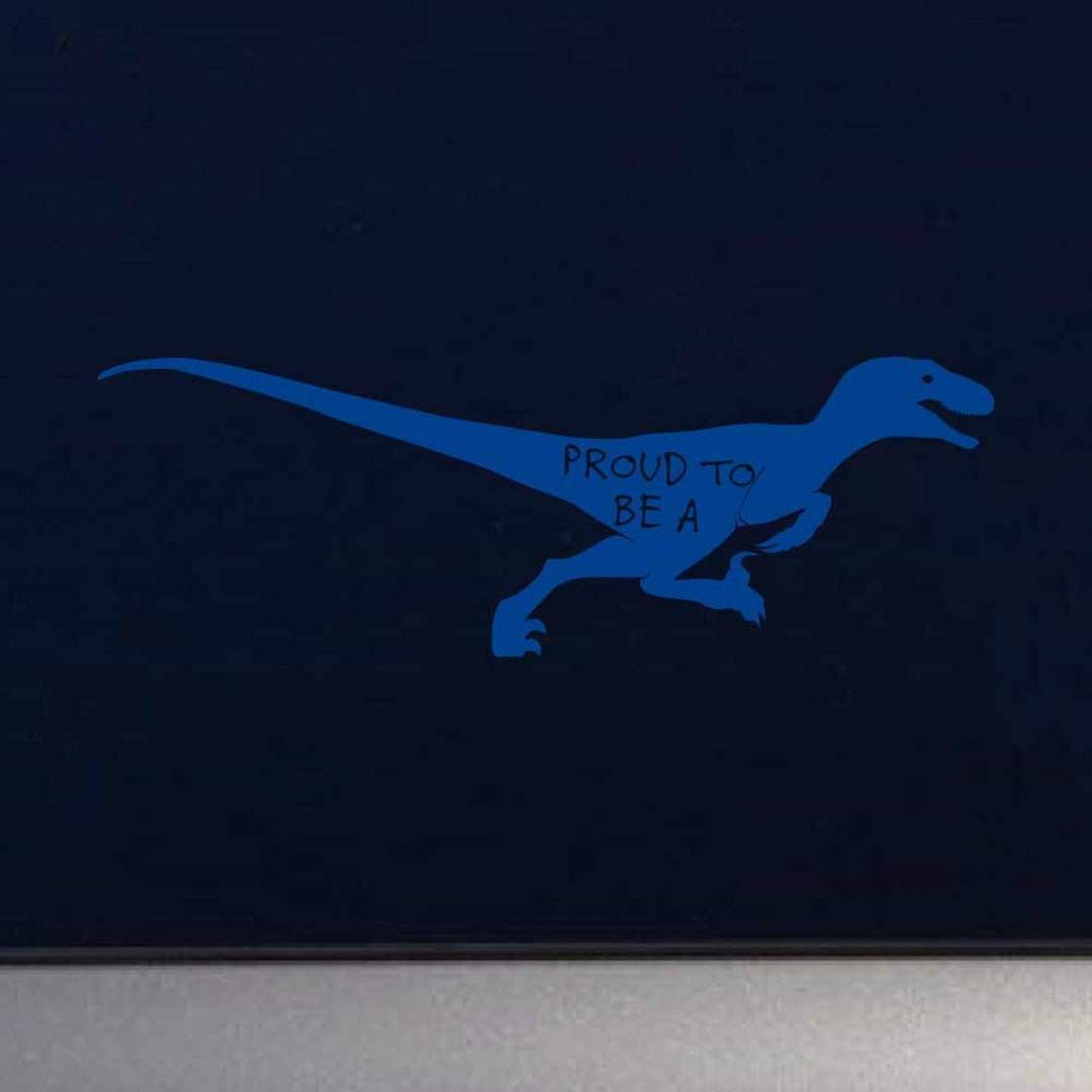 Proud to Be A Raptor Fursona, Furry Fandom Indoor Outdoor Vinyl Decal ...