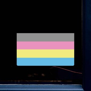 Polygender Flag, LGBTQIA+ Pride Flag - Full Color Static Window Cling ...