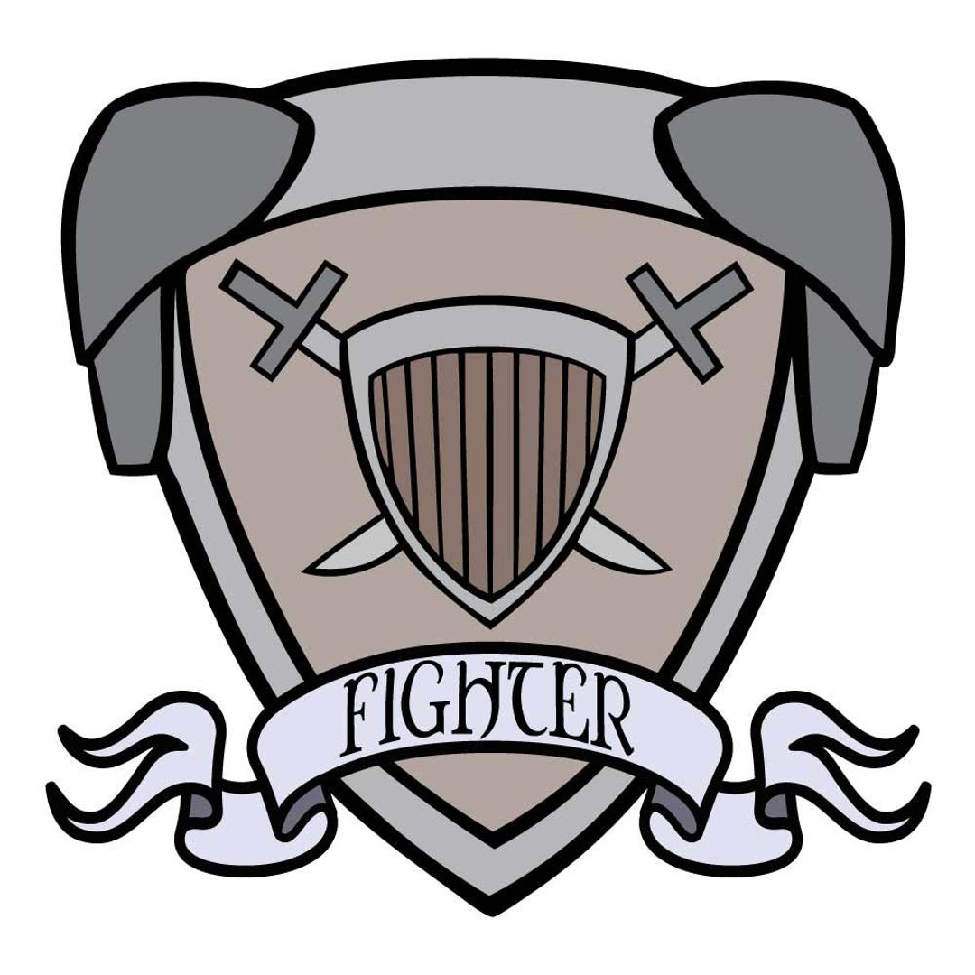 Fighter Class Shield Full Color Decal for Any Flat Surface - Etsy