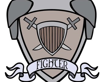 DM Dungeon Master Class Shield Full Color Decal for Any Flat | Etsy