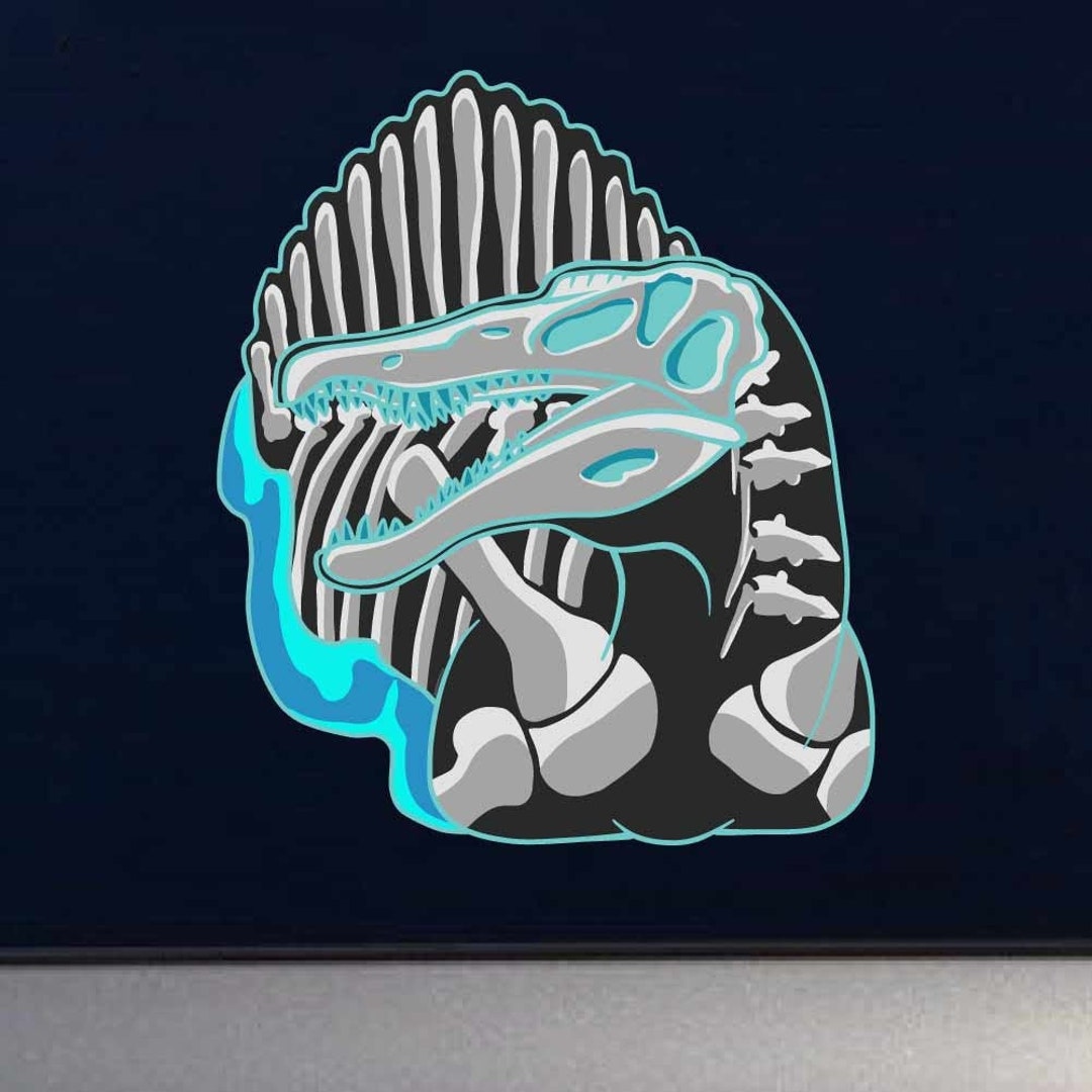 Spinosaurus Skeleton With Goo Drips - Multiple Colors - Vinyl Indoor ...