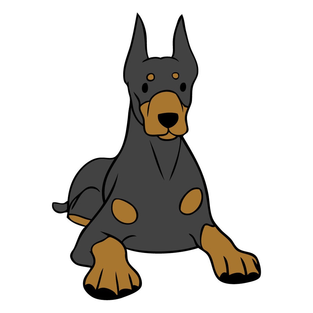 Doberman Doby Dog Breed Love Vinyl Indoor Outdoor Decal - Etsy