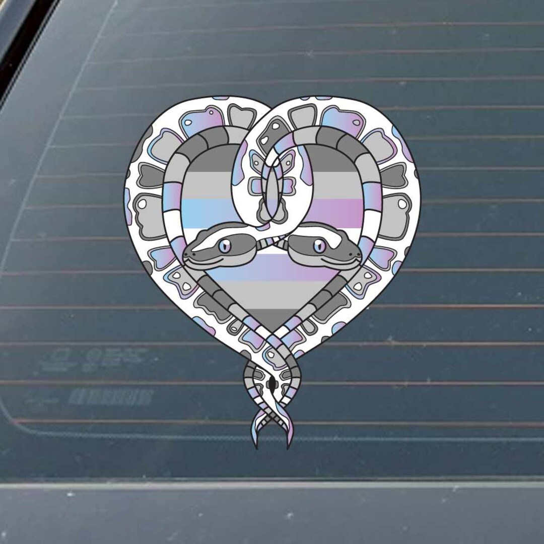 Librafluid, Libraflux Boa Constrictors, Snake Heart - LGBTQ+ Flag ...