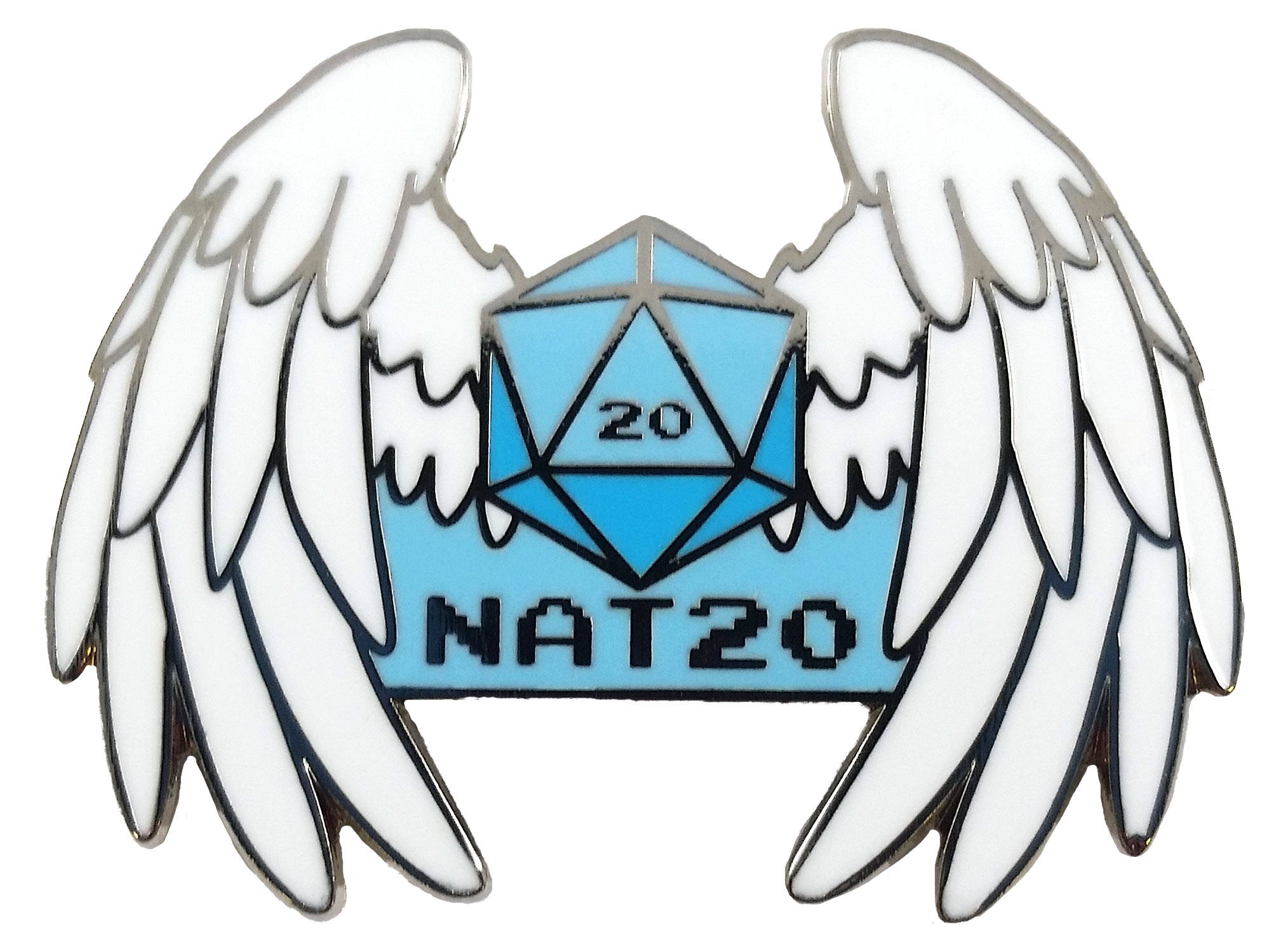 Nat 20 Natural 20 Critical Hit Gaming Dice Roll With Angel | Etsy