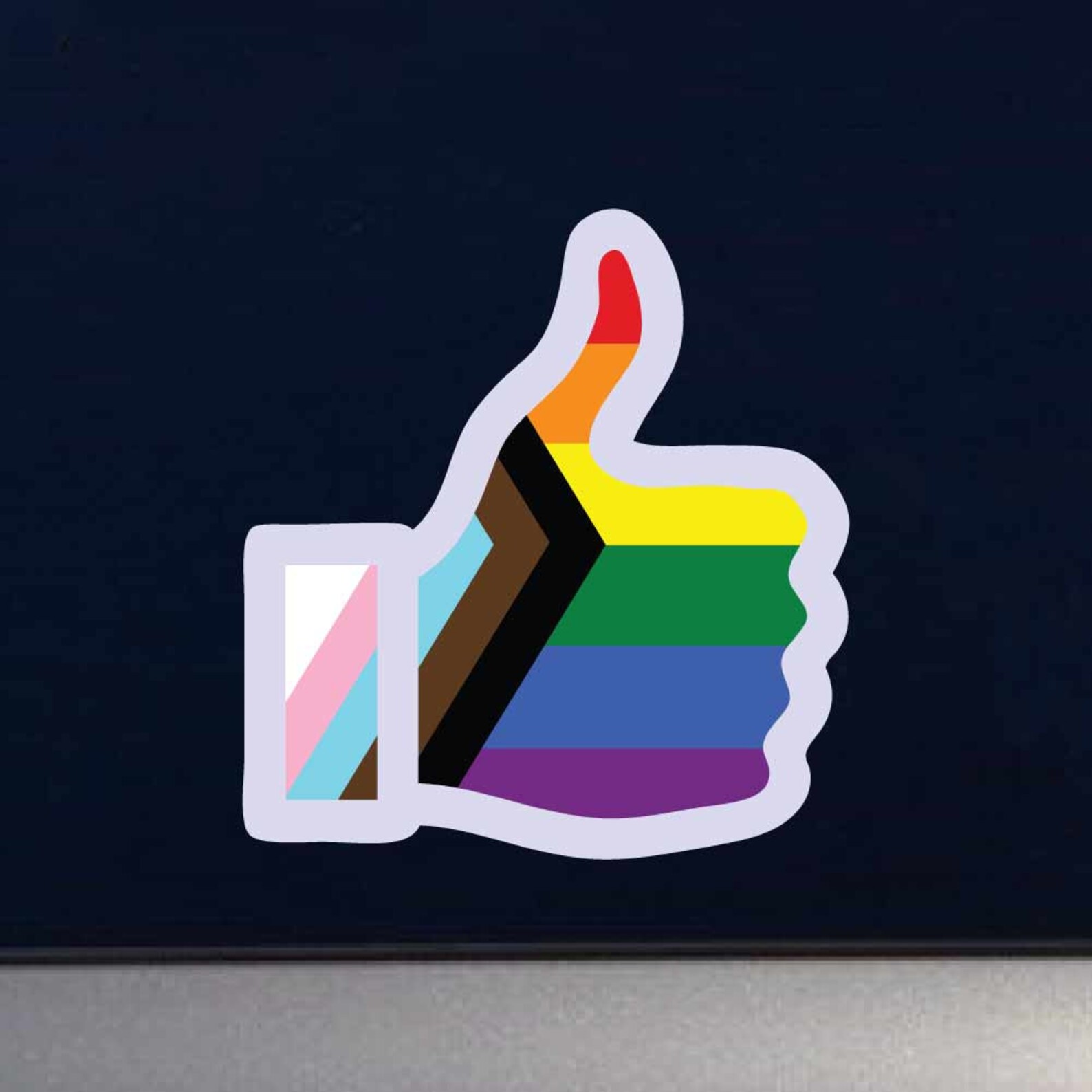 Progress Thumbs up Like Button Hand Emoji - POC Transgender Inclusive ...