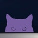 Peeking Kitty Cat Indoor Outdoor Vinyl Decal - Multiple Colors ...