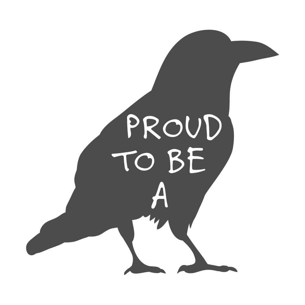 Proud to Be A Crow Raven Fursona Furry Fandom Indoor Outdoor | Etsy