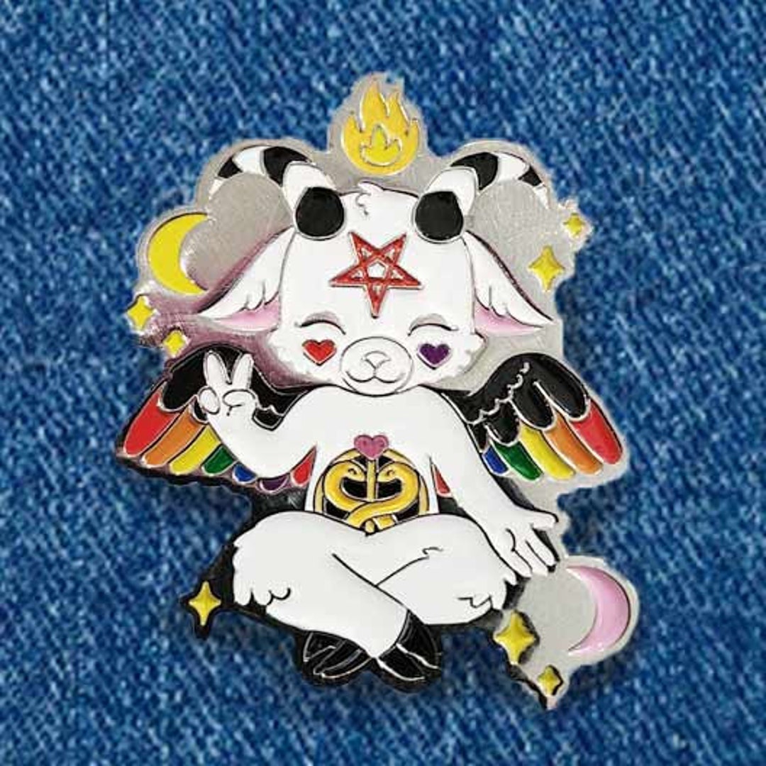 Ally Pride Hidden Flag Adorable Baphomet Soft Enamel - Etsy