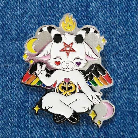 Ally Pride Hidden Flag Adorable Baphomet Soft Enamel - Etsy