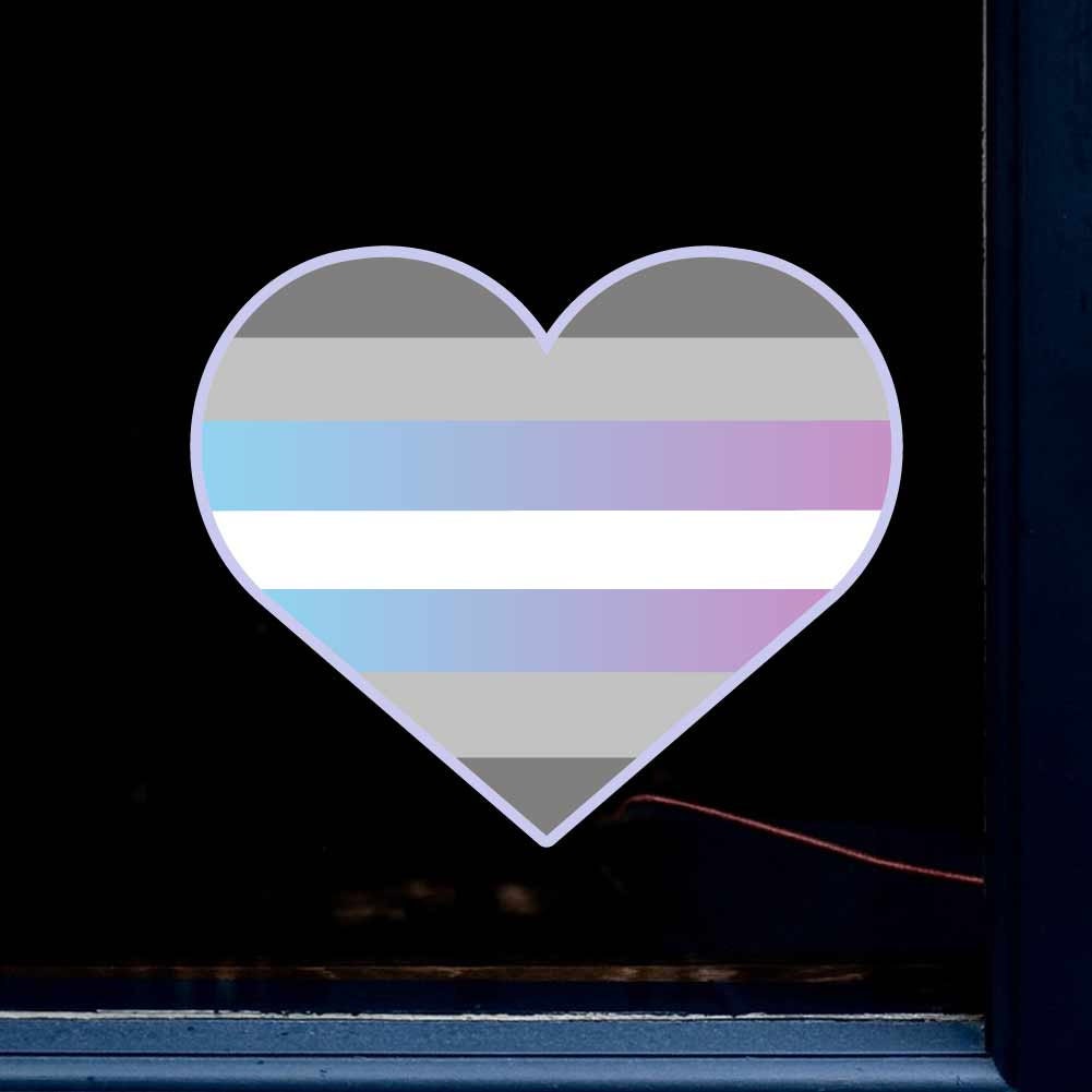 Librafluid / Libraflux Heart LGBTQIA Pride Flag Full Color | Etsy