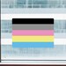 Polygender Flag, LGBTQIA Pride Flag Full Color Static Window Cling - Etsy