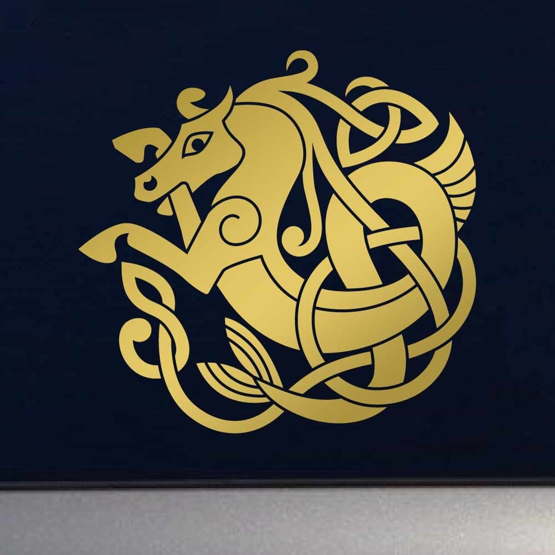 Celtic Knot Mythical Kelpie Vinyl Indoor Outdoor Decal | Etsy