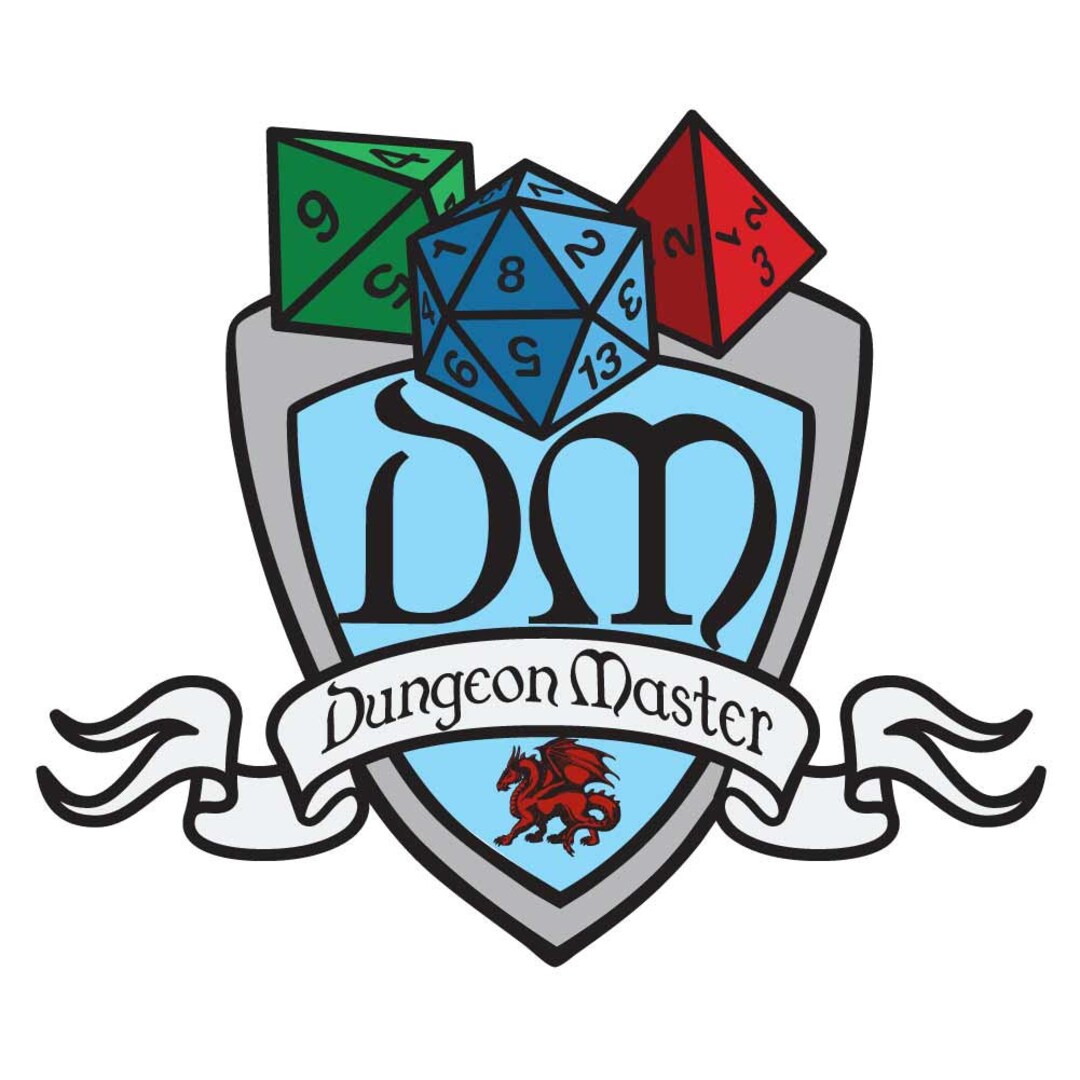 DM Dungeon Master Class Shield Full Color Decal for Any Flat Surface - Etsy