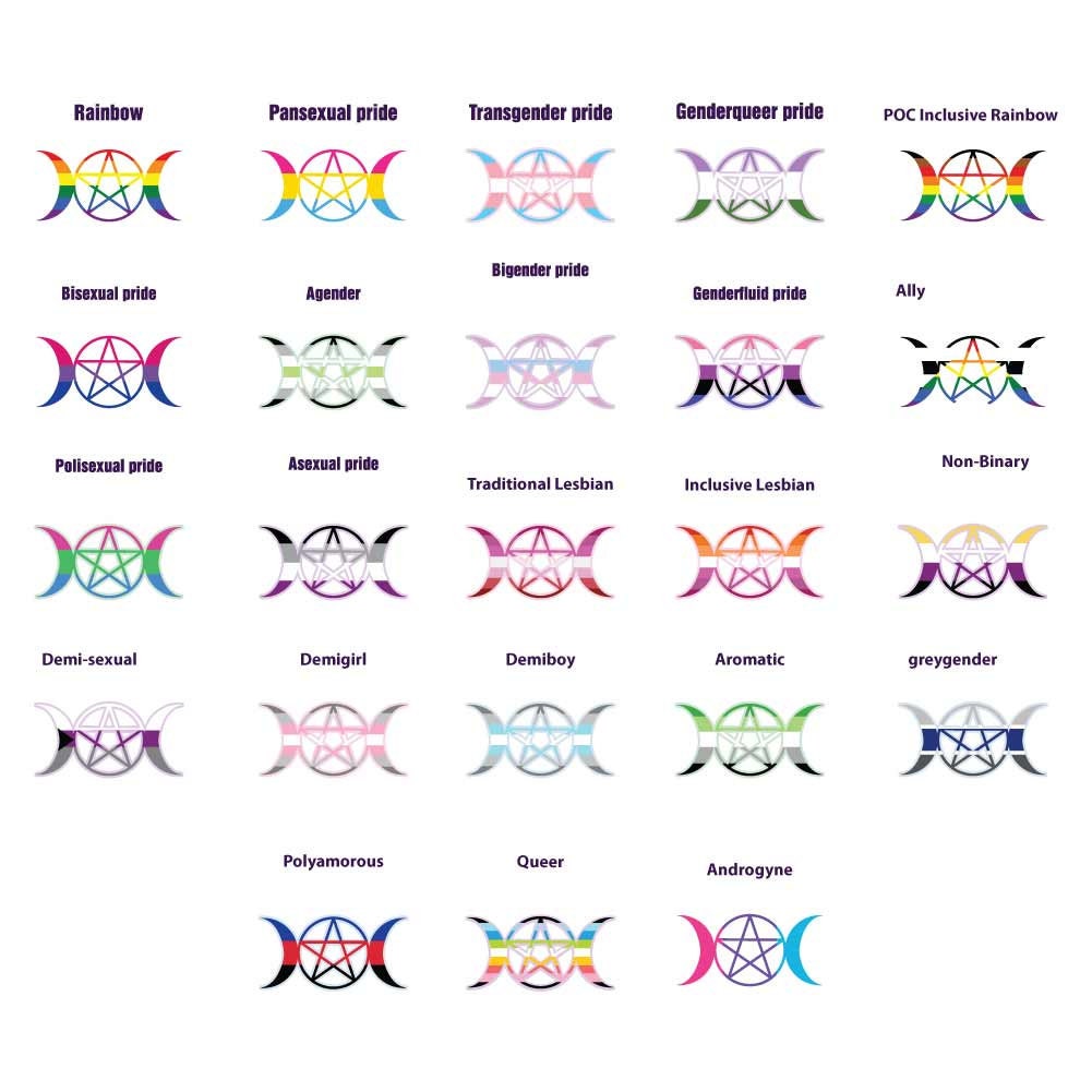Wiccan Goddess Moon LGBTQIA+ Vanity / License Plate, Available in Black ...