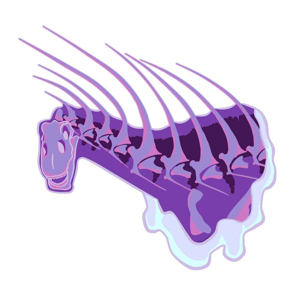 Bajadasaurus Skeleton With Goo Drips Multiple Colors Vinyl | Etsy