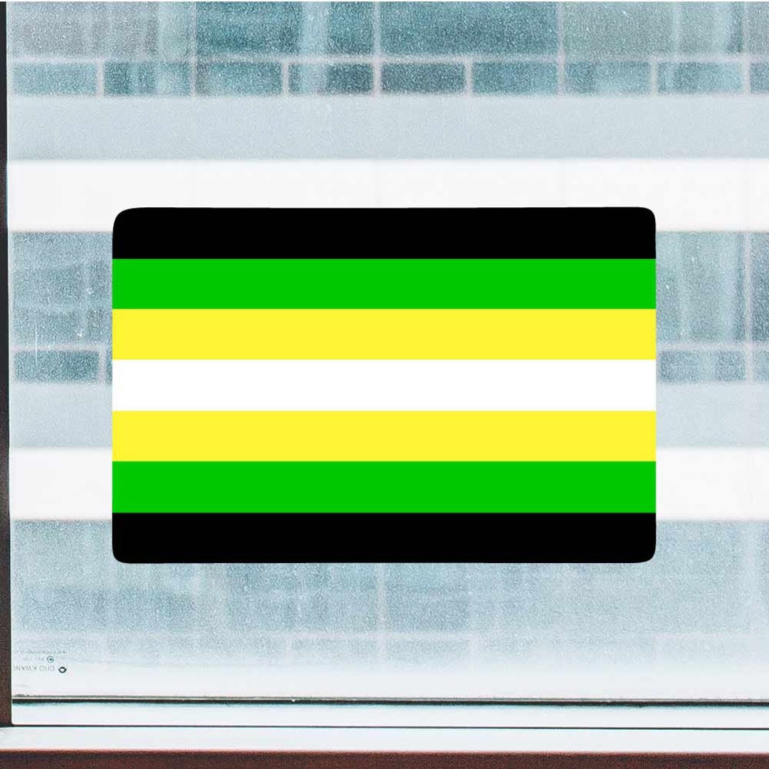 Metagender Flag, LGBTQIA+ Pride Flag - Full Color Static Window Cling ...