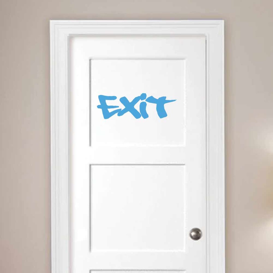 Exit Graffiti Text Indoor Outdoor Vinyl Decal - Multiple Colors ...