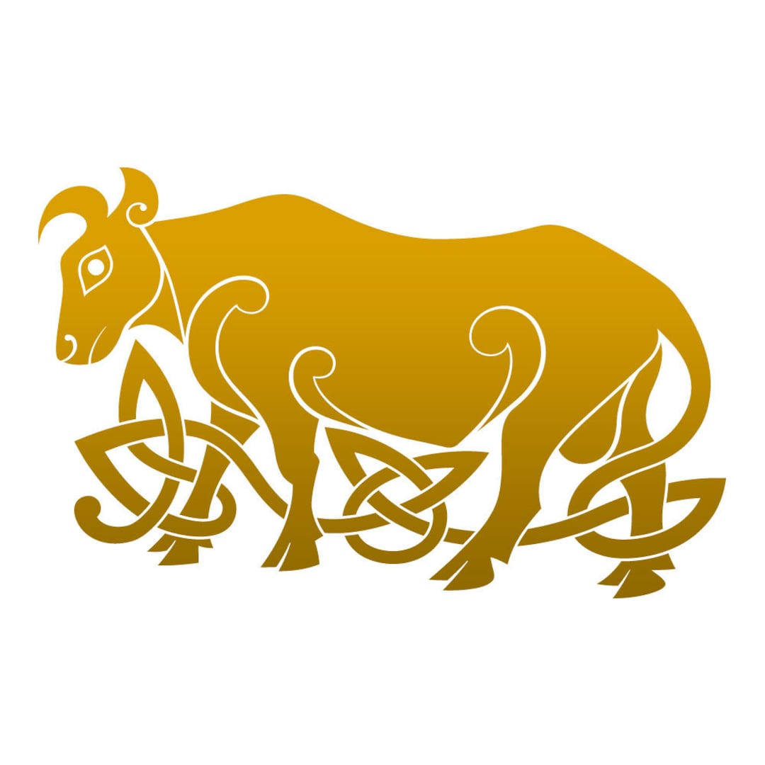 Celtic Knot Bull Vinyl Indoor Outdoor Decal - Etsy
