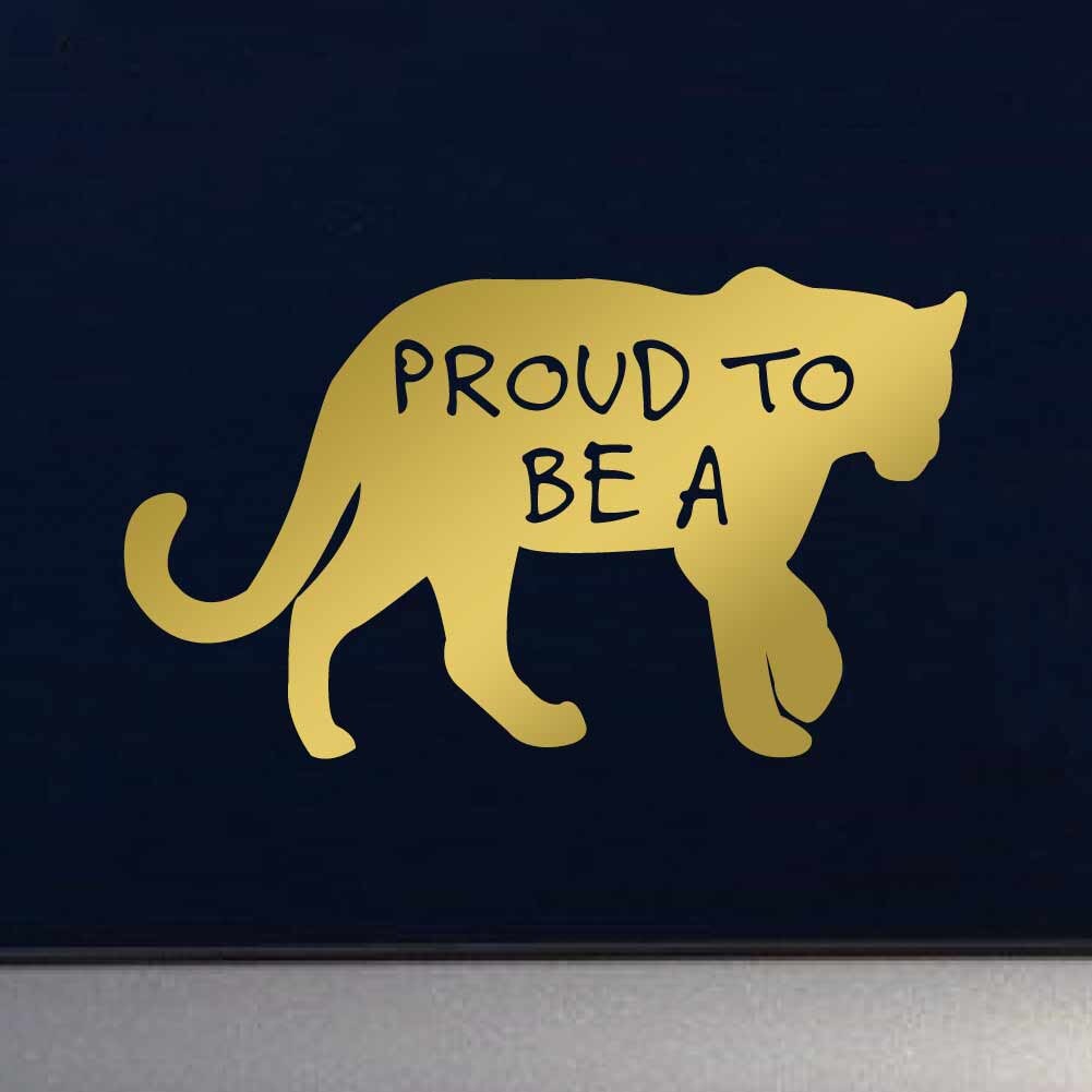 Proud to Be A Puma Cougar Fursona, Furry Fandom Indoor Outdoor Vinyl ...