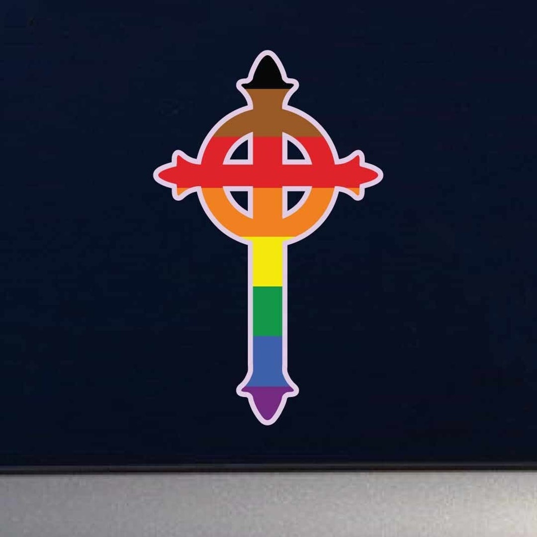 LGBTQ Cross Many Pride Flags Available Indoor/outdoor - Etsy