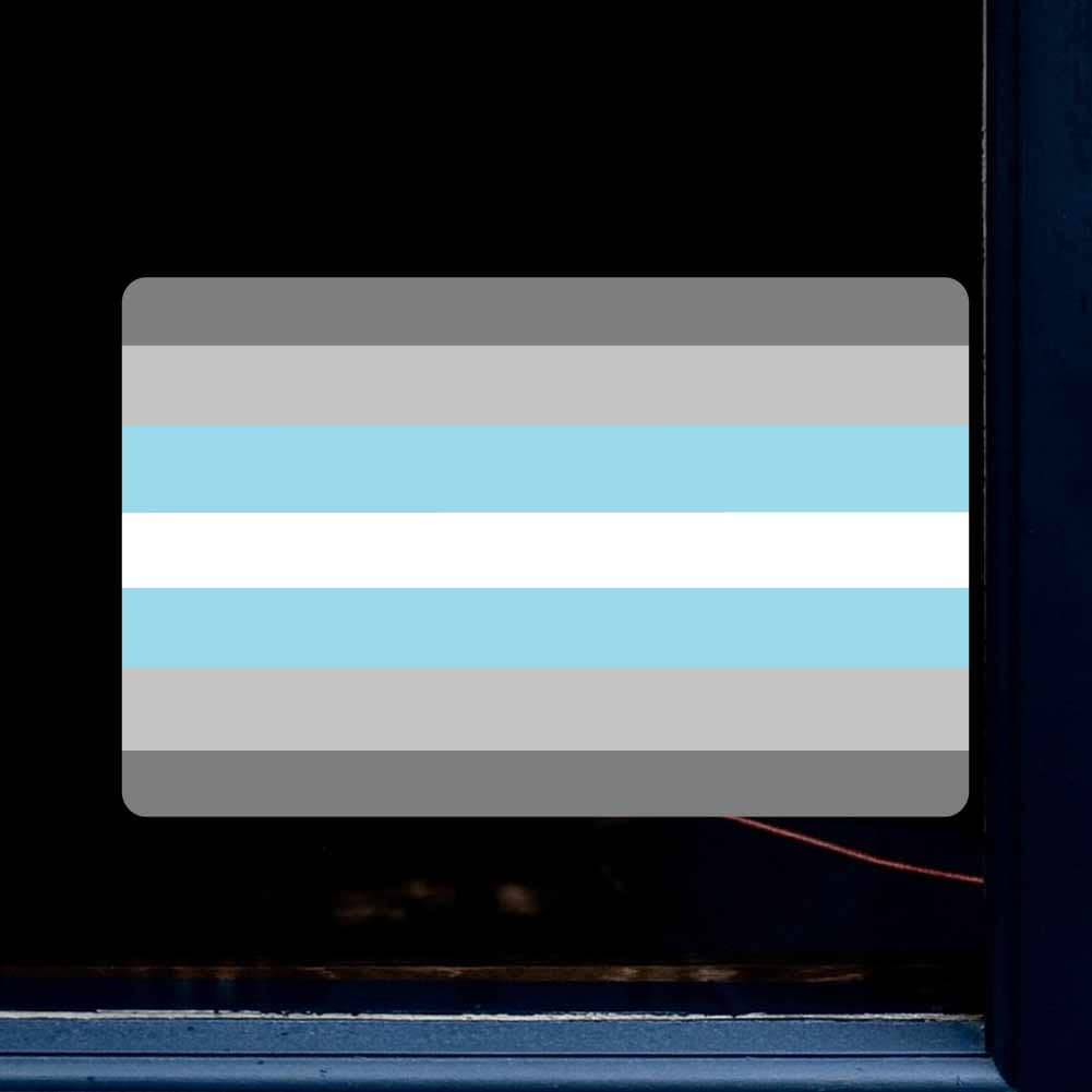 Demiboy Flag, LGBTQIA+ Pride Flag - Full Color Static Window Cling - Etsy