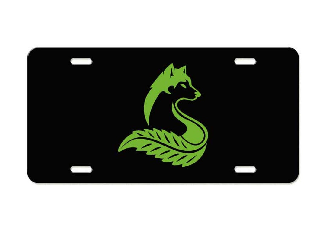 Forest Wolf Nature Beast Vanity / License Plate, Available in Black or ...