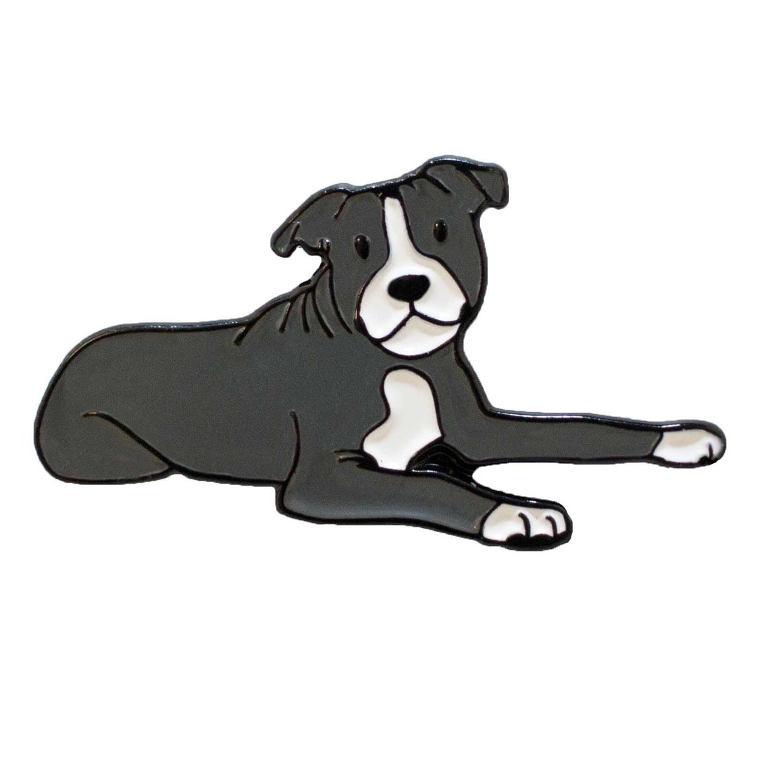 Smiling Pitbull Lover,pitty Dog Breed Pride 1" Mini Enamel Pin - Etsy